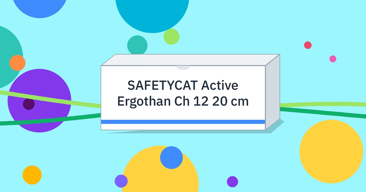 Symbolbild: Packung mit der Aufschrift SAFETYCAT Active Ergothan Ch 12 20 cm (PZN 02695992) – Verfügbarkeit und Bezug in Apotheken in Frankfurt am Main