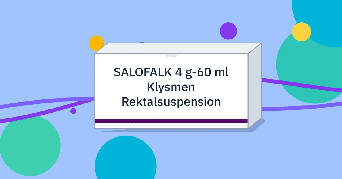 Symbolbild: Packung mit der Aufschrift SALOFALK 4 g-60 ml Klysmen Rektalsuspension (PZN 00111656) – Verfügbarkeit und Bezug in Apotheken in Frankfurt am Main