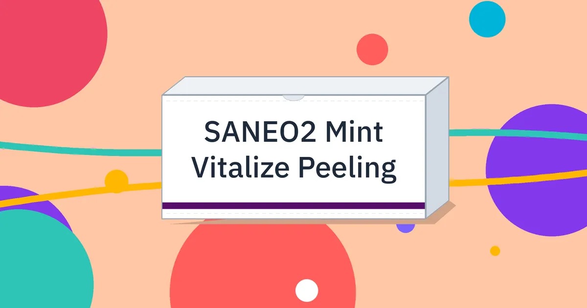 Symbolbild: Packung mit der Aufschrift SANEO2 Mint Vitalize Peeling (PZN 11231085) – Verfügbarkeit und Bezug in Apotheken in Frankfurt am Main