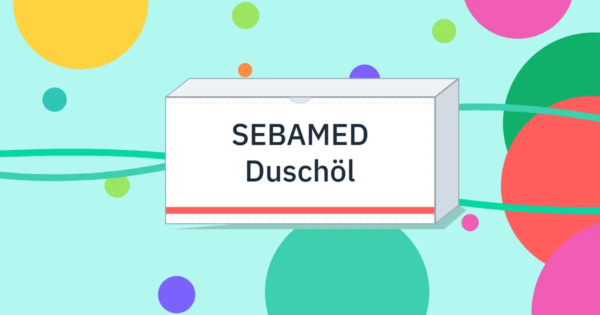 Symbolbild: Packung mit der Aufschrift SEBAMED Duschöl (PZN 07732893) – Verfügbarkeit und Bezug in Apotheken in Frankfurt am Main