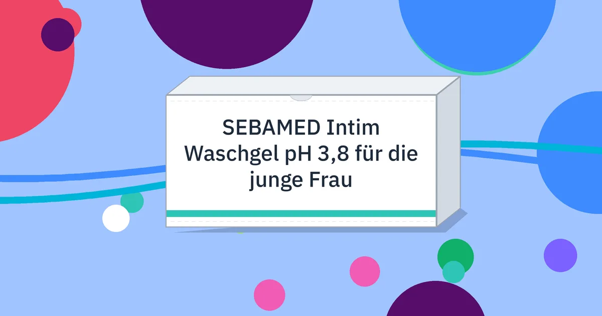 Symbolbild: Packung mit der Aufschrift SEBAMED Intim Waschgel pH 3,8 für die junge Frau (PZN 09509797) – Verfügbarkeit und Bezug in Apotheken in Frankfurt am Main