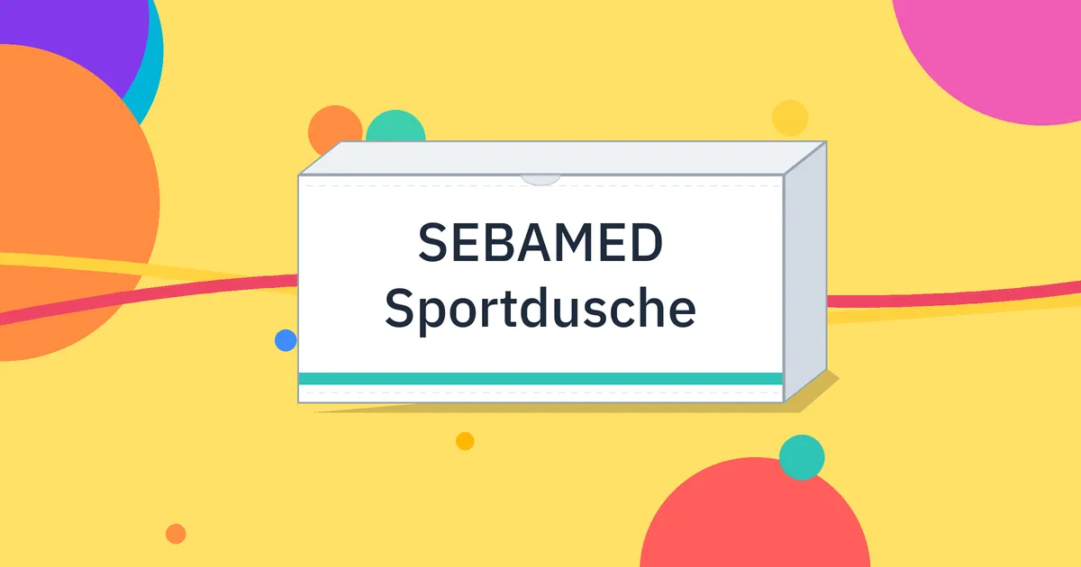 Symbolbild: Packung mit der Aufschrift SEBAMED Sportdusche (PZN 07410095) – Verfügbarkeit und Bezug in Apotheken in Frankfurt am Main