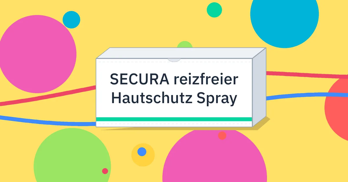 Symbolbild: Packung mit der Aufschrift SECURA reizfreier Hautschutz Spray (PZN 12554554) – Verfügbarkeit und Bezug in Apotheken in Frankfurt am Main