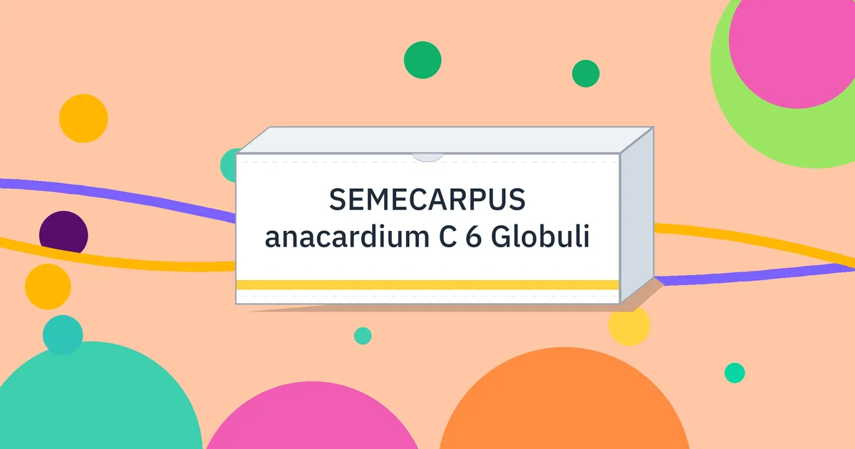 Symbolbild: Packung mit der Aufschrift SEMECARPUS anacardium C 6 Globuli (PZN 16670932) – Verfügbarkeit und Bezug in Apotheken in Frankfurt am Main