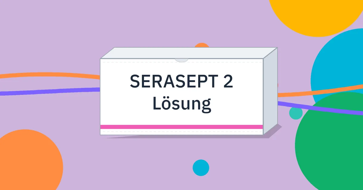 Symbolbild: Packung mit der Aufschrift SERASEPT 2 Lösung (PZN 02475523) – Verfügbarkeit und Bezug in Apotheken in Frankfurt am Main