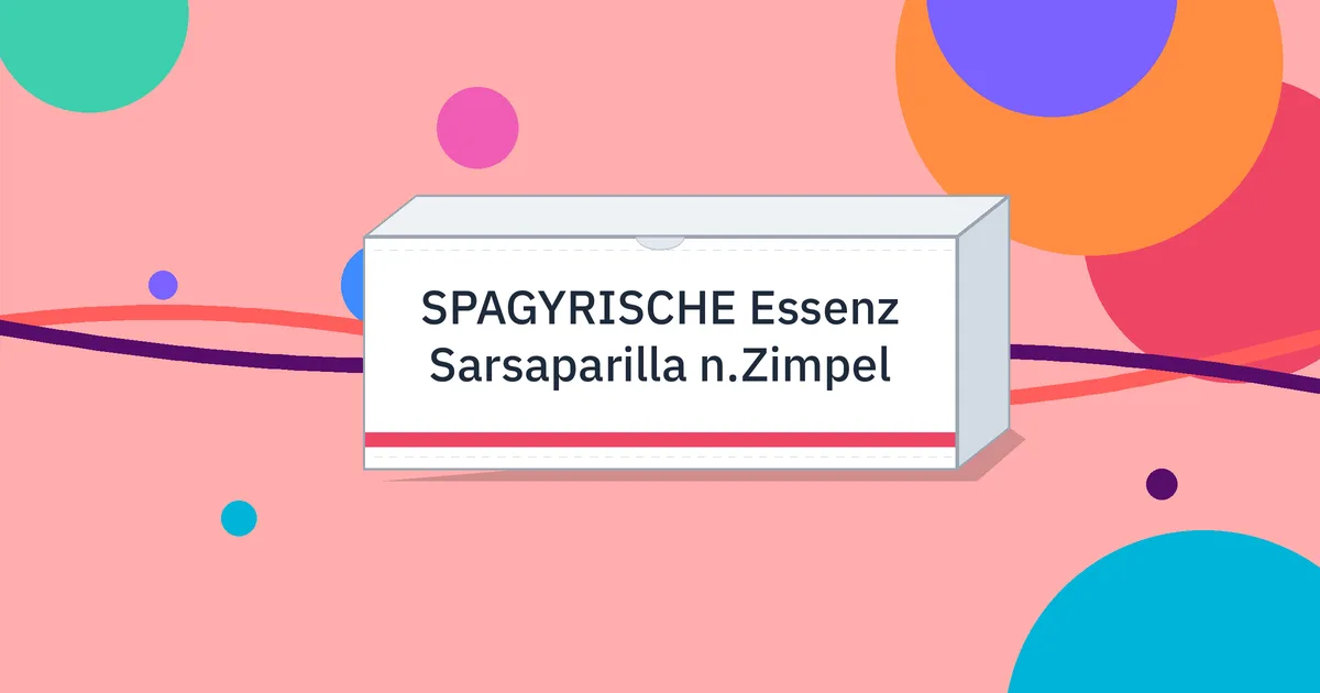 Symbolbild: Packung mit der Aufschrift SPAGYRISCHE Essenz Sarsaparilla n.Zimpel (PZN 00917833) – Verfügbarkeit und Bezug in Apotheken in Frankfurt am Main