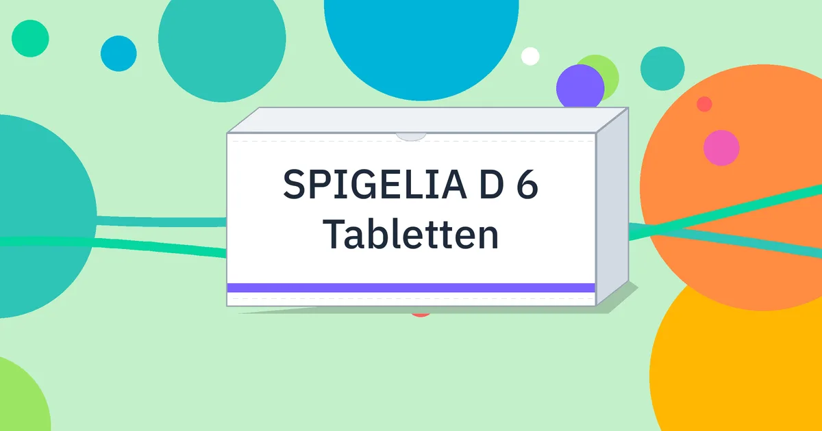 Symbolbild: Packung mit der Aufschrift SPIGELIA D 6 Tabletten (PZN 02106292) – Verfügbarkeit und Bezug in Apotheken in Frankfurt am Main