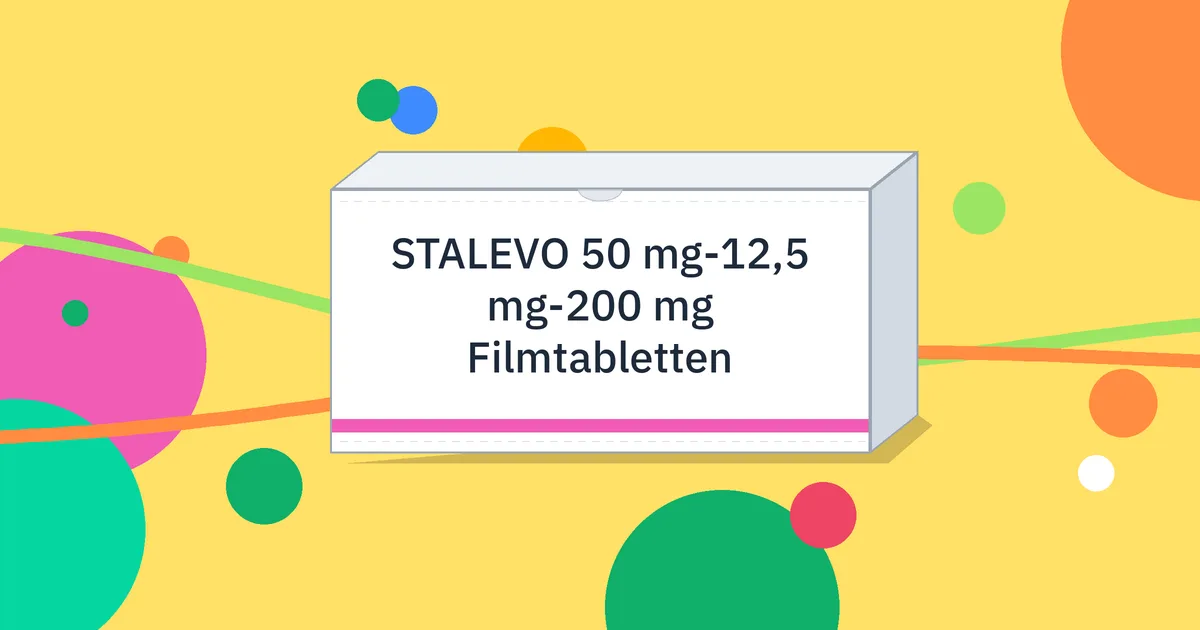 Symbolbild: Packung mit der Aufschrift STALEVO 50 mg-12,5 mg-200 mg Filmtabletten (PZN 00215410) – Verfügbarkeit und Bezug in Apotheken in Frankfurt am Main