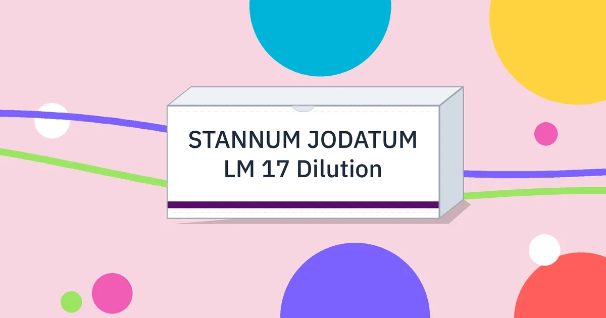 Symbolbild: Packung mit der Aufschrift STANNUM JODATUM LM 17 Dilution (PZN 13198788) – Verfügbarkeit und Bezug in Apotheken in Frankfurt am Main