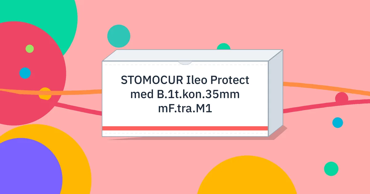 Symbolbild: Packung mit der Aufschrift STOMOCUR Ileo Protect med B.1t.kon.35mm mF.tra.M1 (PZN 17551394) – Verfügbarkeit und Bezug in Apotheken in Frankfurt am Main