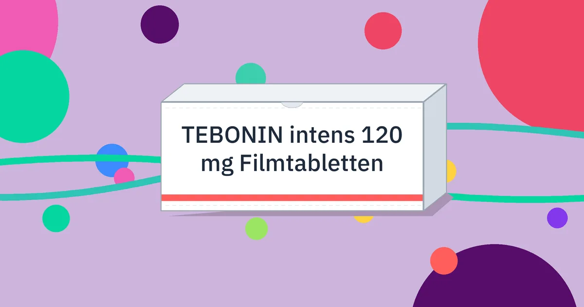 Symbolbild: Packung mit der Aufschrift TEBONIN intens 120 mg Filmtabletten (PZN 08692575) – Verfügbarkeit und Bezug in Apotheken in Frankfurt am Main