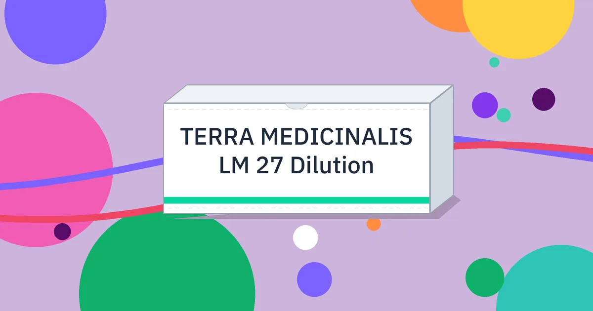 Symbolbild: Packung mit der Aufschrift TERRA MEDICINALIS LM 27 Dilution (PZN 13217250) – Verfügbarkeit und Bezug in Apotheken in Frankfurt am Main