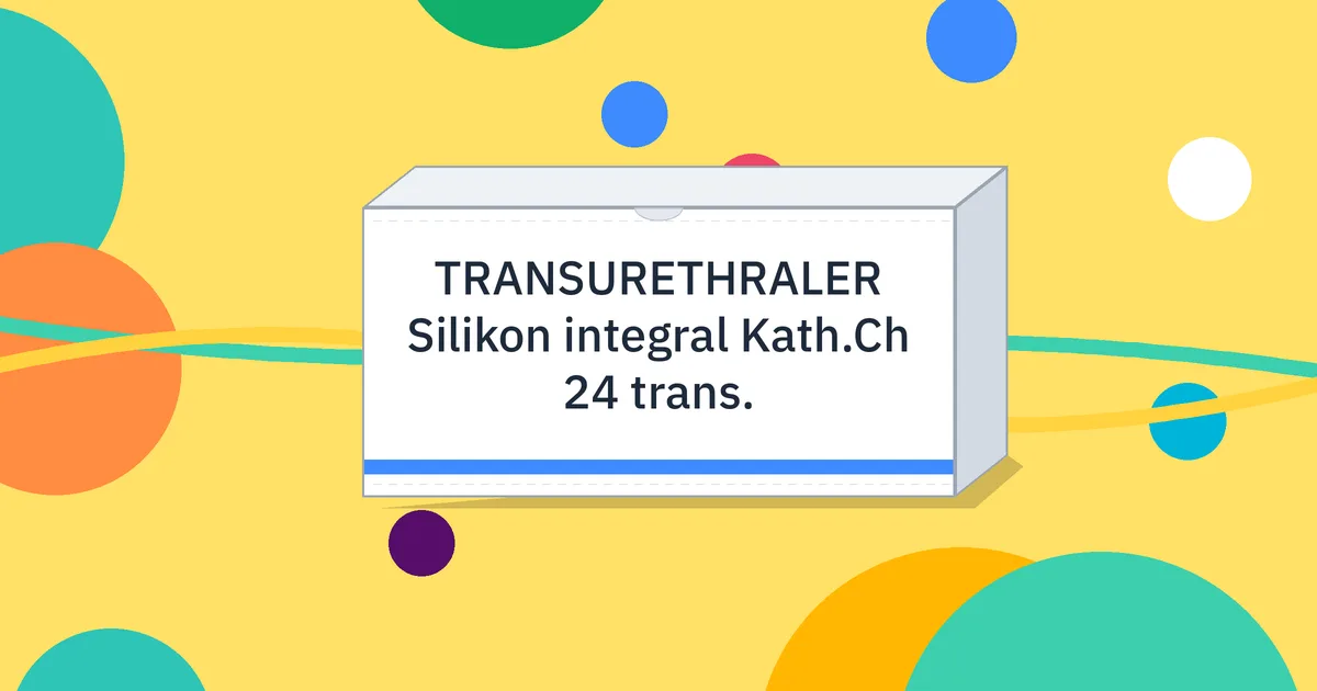 Symbolbild: Packung mit der Aufschrift TRANSURETHRALER Silikon integral Kath.Ch 24 trans. (PZN 13163672) – Verfügbarkeit und Bezug in Apotheken in Frankfurt am Main