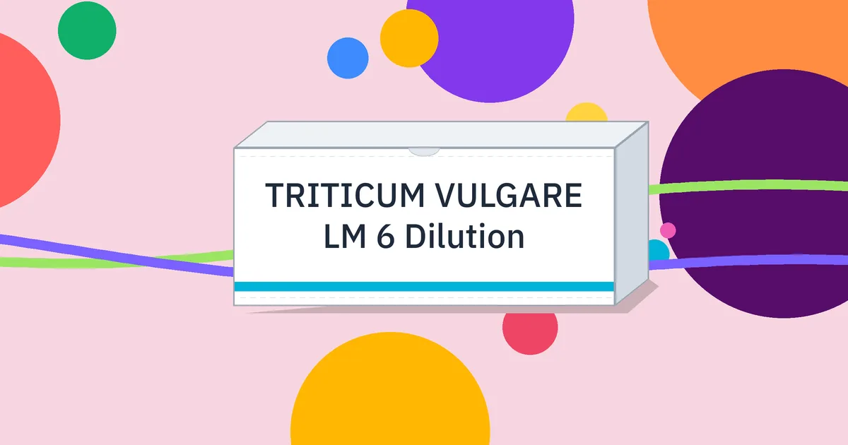 Symbolbild: Packung mit der Aufschrift TRITICUM VULGARE LM 6 Dilution (PZN 13252016) – Verfügbarkeit und Bezug in Apotheken in Frankfurt am Main