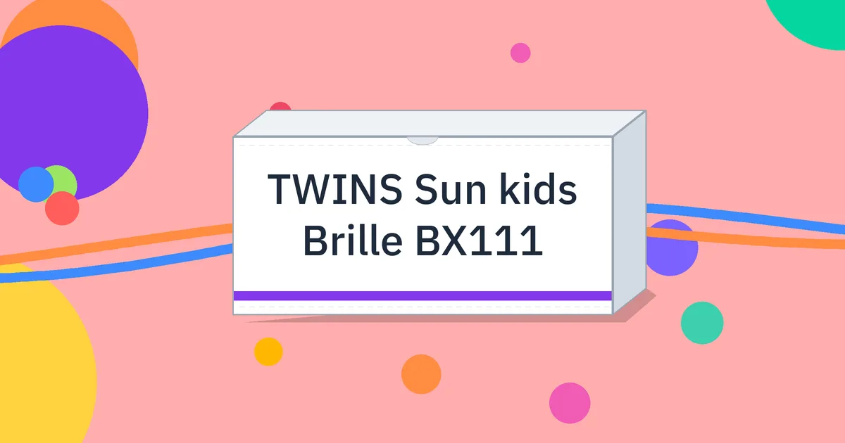 Symbolbild: Packung mit der Aufschrift TWINS Sun kids Brille BX111 (PZN 13344669) – Verfügbarkeit und Bezug in Apotheken in Frankfurt am Main