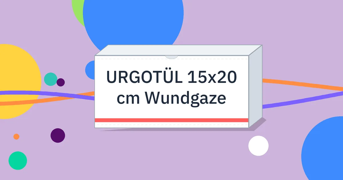 Symbolbild: Packung mit der Aufschrift URGOTÜL 15x20 cm Wundgaze (PZN 19777820) – Verfügbarkeit und Bezug in Apotheken in Frankfurt am Main