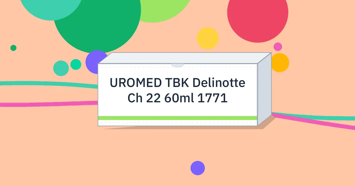 Symbolbild: Packung mit der Aufschrift UROMED TBK Delinotte Ch 22 60ml 1771 (PZN 04672699) – Verfügbarkeit und Bezug in Apotheken in Frankfurt am Main