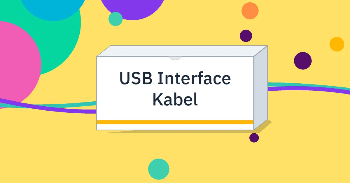 Symbolbild: Packung mit der Aufschrift USB Interface Kabel (PZN 00795790) – Verfügbarkeit und Bezug in Apotheken in Frankfurt am Main