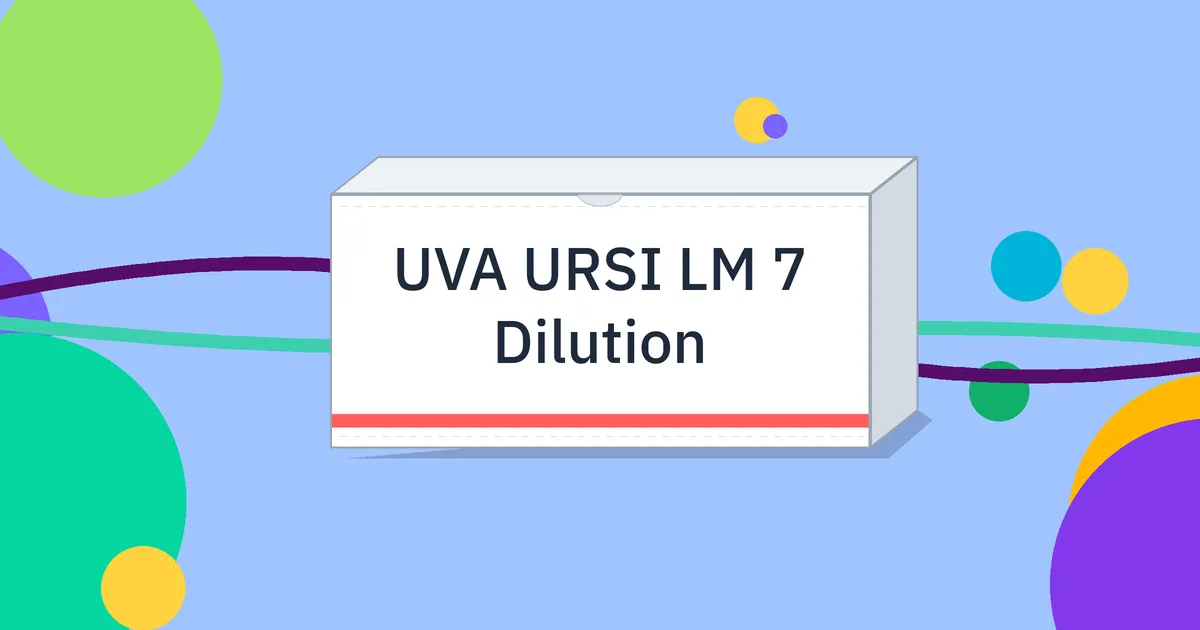 Symbolbild: Packung mit der Aufschrift UVA URSI LM 7 Dilution (PZN 13258964) – Verfügbarkeit und Bezug in Apotheken in Frankfurt am Main