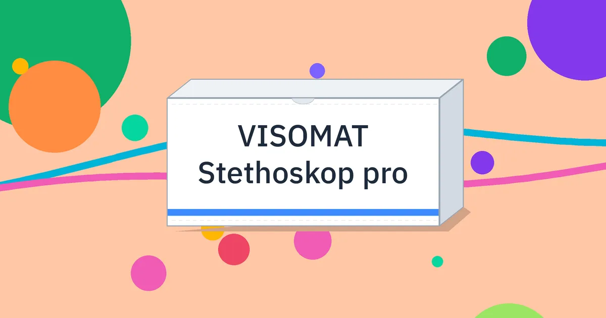 Symbolbild: Packung mit der Aufschrift VISOMAT Stethoskop pro (PZN 11284880) – Verfügbarkeit und Bezug in Apotheken in Frankfurt am Main