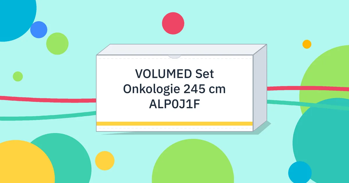 Symbolbild: Packung mit der Aufschrift VOLUMED Set Onkologie 245 cm ALP0J1F (PZN 13475259) – Verfügbarkeit und Bezug in Apotheken in Frankfurt am Main