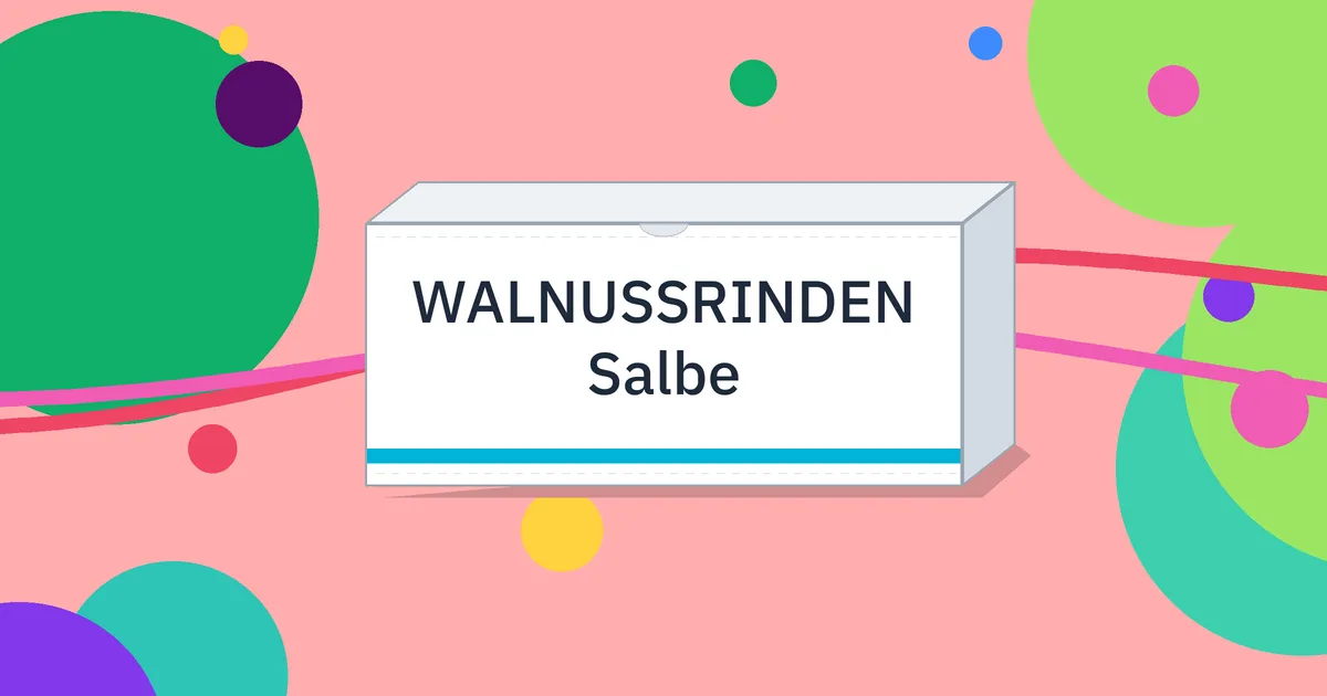 Symbolbild: Packung mit der Aufschrift WALNUSSRINDEN Salbe (PZN 18396731) – Verfügbarkeit und Bezug in Apotheken in Frankfurt am Main