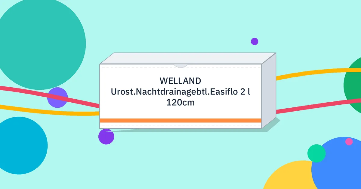 Symbolbild: Packung mit der Aufschrift WELLAND Urost.Nachtdrainagebtl.Easiflo 2 l 120cm (PZN 11379066) – Verfügbarkeit und Bezug in Apotheken in Frankfurt am Main