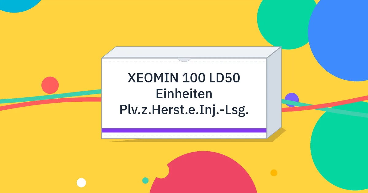 Symbolbild: Packung mit der Aufschrift XEOMIN 100 LD50 Einheiten Plv.z.Herst.e.Inj.-Lsg. (PZN 19444136) – Verfügbarkeit und Bezug in Apotheken in Frankfurt am Main