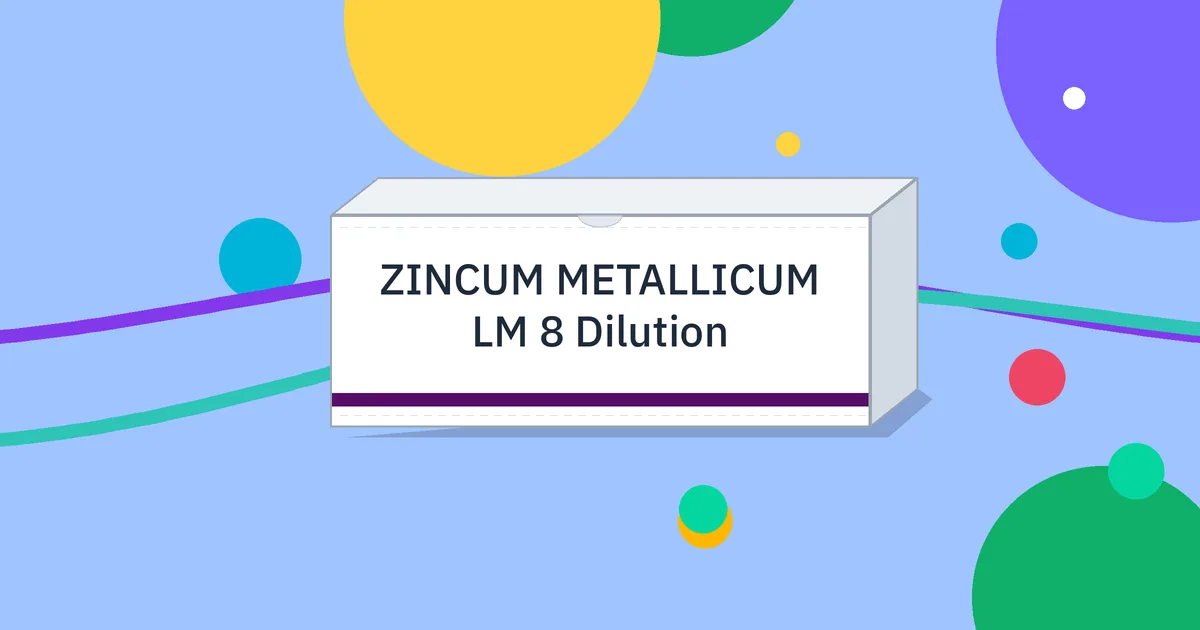 Symbolbild: Packung mit der Aufschrift ZINCUM METALLICUM LM 8 Dilution (PZN 13294747) – Verfügbarkeit und Bezug in Apotheken in Frankfurt am Main