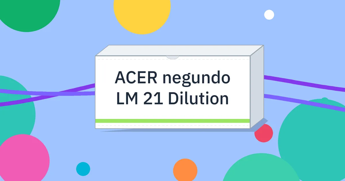 Symbolbild: Packung mit der Aufschrift ACER negundo LM 21 Dilution (PZN 13264404) – Verfügbarkeit und Bezug in Apotheken in Frankfurt am Main