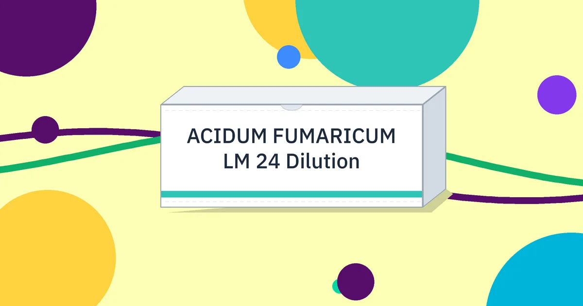 Symbolbild: Packung mit der Aufschrift ACIDUM FUMARICUM LM 24 Dilution (PZN 13274785) – Verfügbarkeit und Bezug in Apotheken in Frankfurt am Main