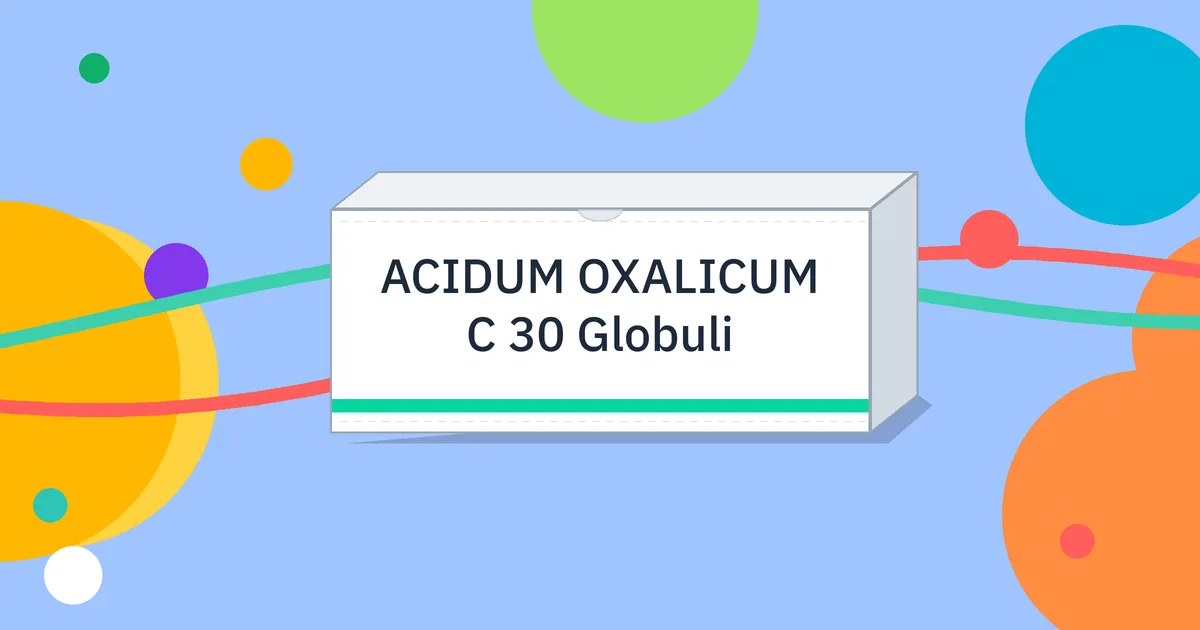 Symbolbild: Packung mit der Aufschrift ACIDUM OXALICUM C 30 Globuli (PZN 07245791) – Verfügbarkeit und Bezug in Apotheken in Frankfurt am Main