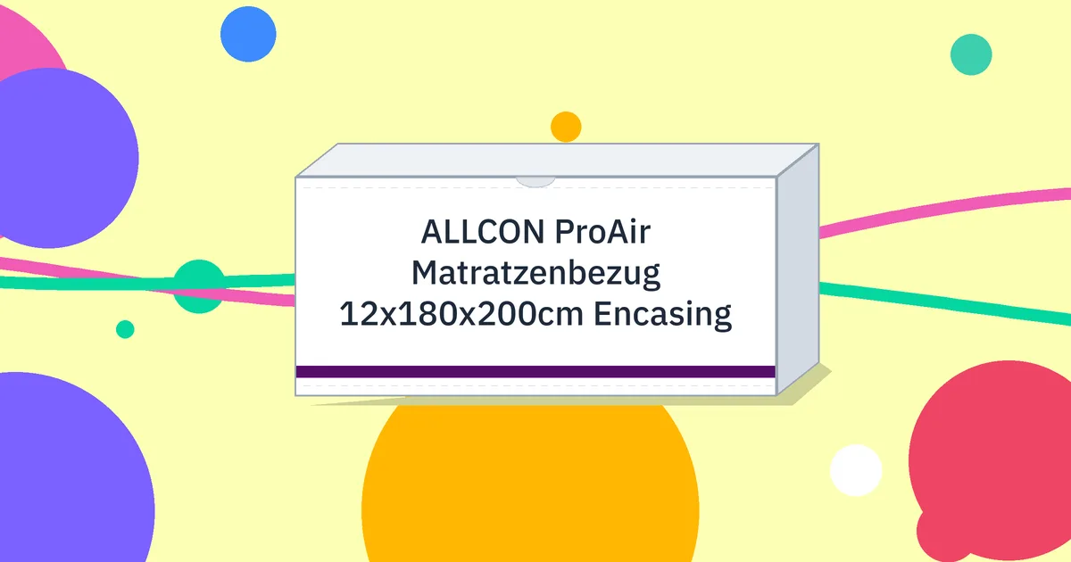 Symbolbild: Packung mit der Aufschrift ALLCON ProAir Matratzenbezug 12x180x200cm Encasing (PZN 19762221) – Verfügbarkeit und Bezug in Apotheken in Frankfurt am Main