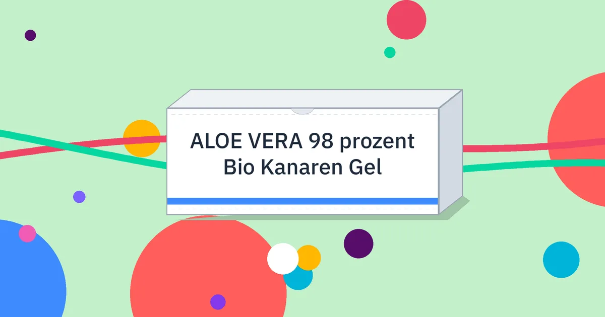 Symbolbild: Packung mit der Aufschrift ALOE VERA 98 prozent Bio Kanaren Gel (PZN 02745448) – Verfügbarkeit und Bezug in Apotheken in Frankfurt am Main