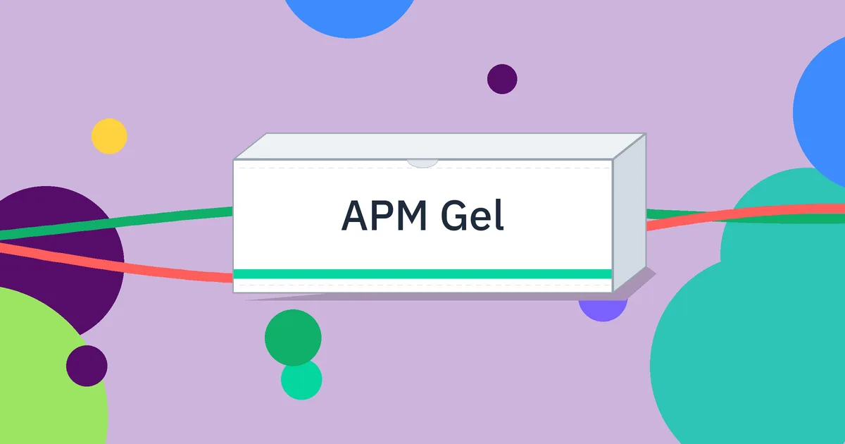 Symbolbild: Packung mit der Aufschrift APM Gel (PZN 07198985) – Verfügbarkeit und Bezug in Apotheken in Frankfurt am Main