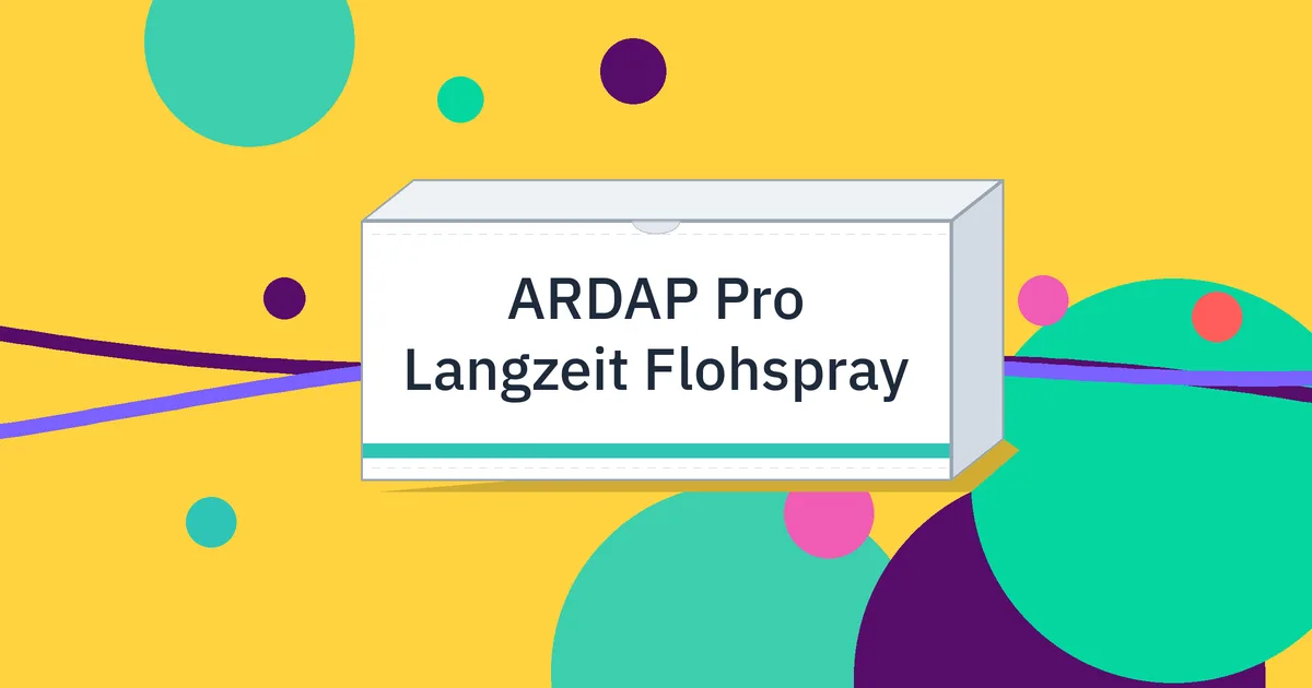 Symbolbild: Packung mit der Aufschrift ARDAP Pro Langzeit Flohspray (PZN 19411510) – Verfügbarkeit und Bezug in Apotheken in Frankfurt am Main