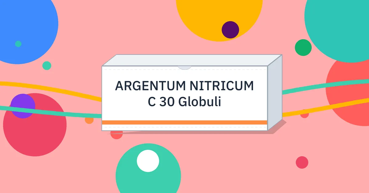 Symbolbild: Packung mit der Aufschrift ARGENTUM NITRICUM C 30 Globuli (PZN 11556019) – Verfügbarkeit und Bezug in Apotheken in Frankfurt am Main