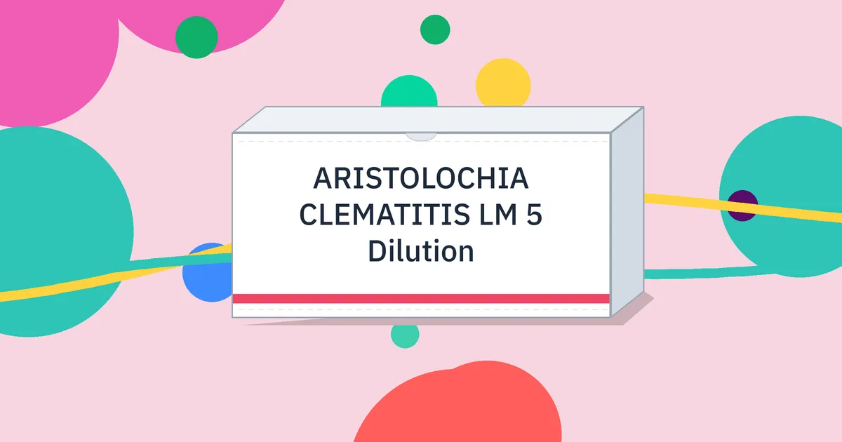 Symbolbild: Packung mit der Aufschrift ARISTOLOCHIA CLEMATITIS LM 5 Dilution (PZN 13391137) – Verfügbarkeit und Bezug in Apotheken in Frankfurt am Main