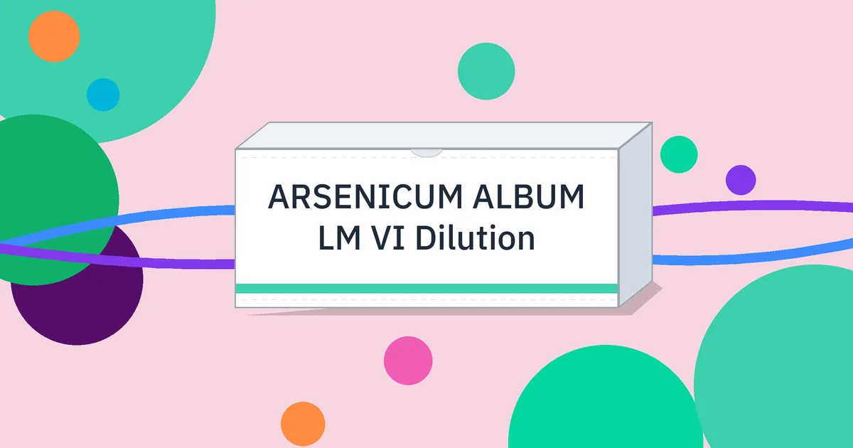 Symbolbild: Packung mit der Aufschrift ARSENICUM ALBUM LM VI Dilution (PZN 02667777) – Verfügbarkeit und Bezug in Apotheken in Frankfurt am Main