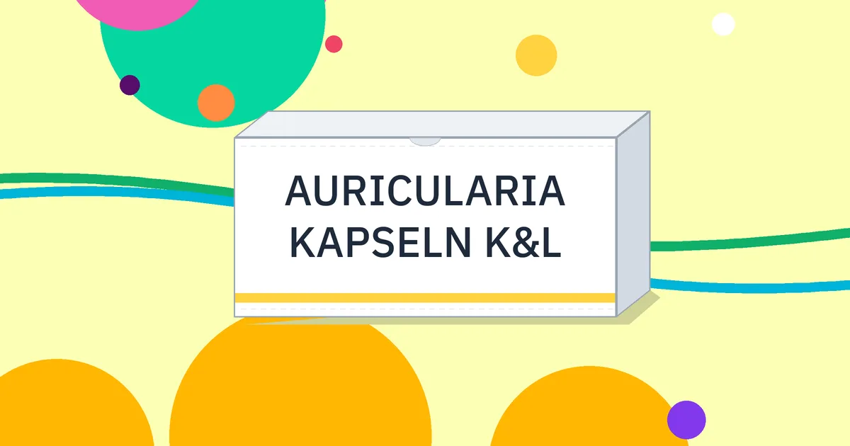 Symbolbild: Packung mit der Aufschrift AURICULARIA KAPSELN K&L (PZN 16901053) – Verfügbarkeit und Bezug in Apotheken in Frankfurt am Main