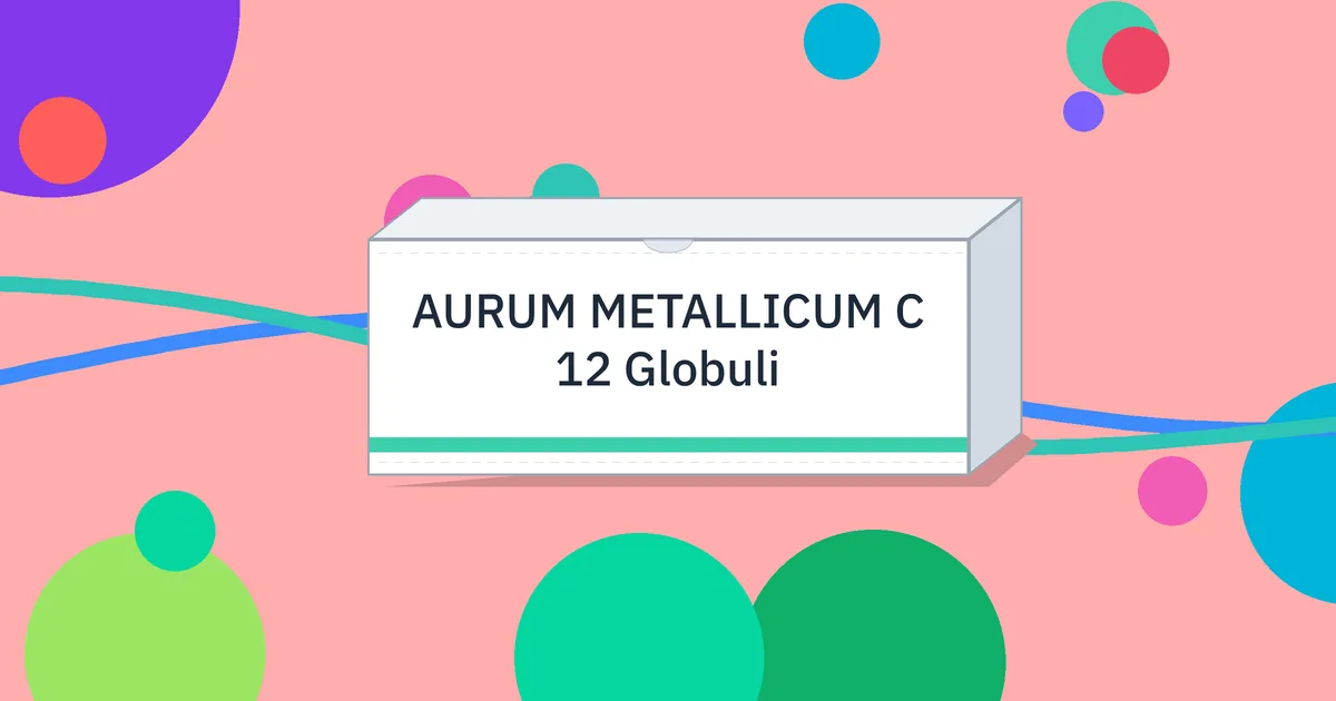 Symbolbild: Packung mit der Aufschrift AURUM METALLICUM C 12 Globuli (PZN 16669219) – Verfügbarkeit und Bezug in Apotheken in Frankfurt am Main