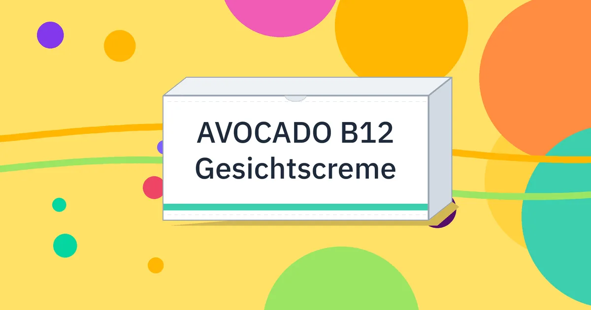 Symbolbild: Packung mit der Aufschrift AVOCADO B12 Gesichtscreme (PZN 14141224) – Verfügbarkeit und Bezug in Apotheken in Frankfurt am Main