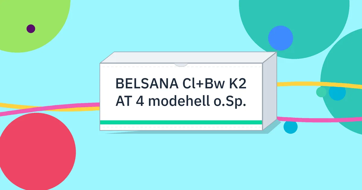 Symbolbild: Packung mit der Aufschrift BELSANA Cl+Bw K2 AT 4 modehell o.Sp. (PZN 12252988) – Verfügbarkeit und Bezug in Apotheken in Frankfurt am Main