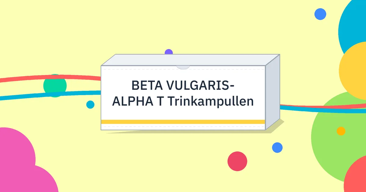 Symbolbild: Packung mit der Aufschrift BETA VULGARIS-ALPHA T Trinkampullen (PZN 10223178) – Verfügbarkeit und Bezug in Apotheken in Frankfurt am Main