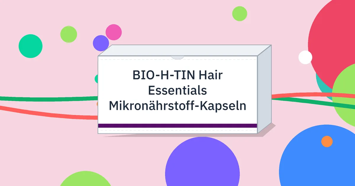 Symbolbild: Packung mit der Aufschrift BIO-H-TIN Hair Essentials Mikronährstoff-Kapseln (PZN 16964220) – Verfügbarkeit und Bezug in Apotheken in Frankfurt am Main