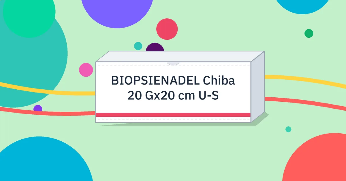 Symbolbild: Packung mit der Aufschrift BIOPSIENADEL Chiba 20 Gx20 cm U-S (PZN 06771460) – Verfügbarkeit und Bezug in Apotheken in Frankfurt am Main