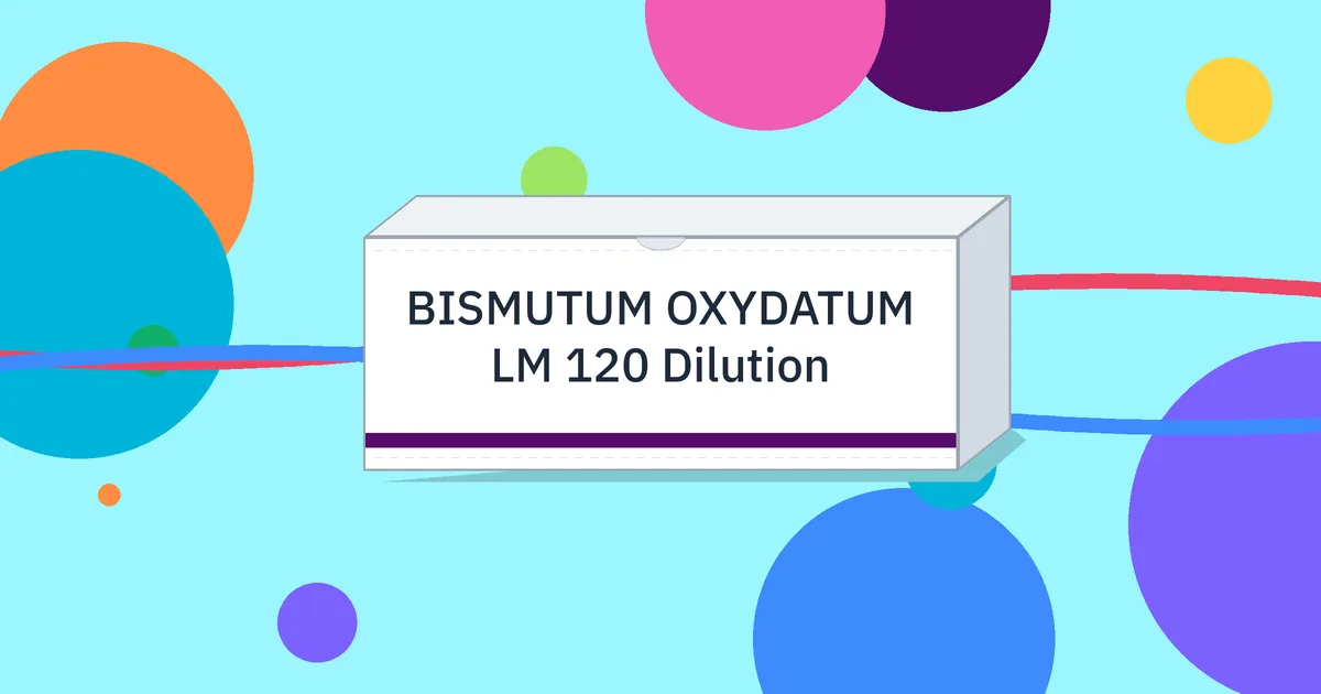 Symbolbild: Packung mit der Aufschrift BISMUTUM OXYDATUM LM 120 Dilution (PZN 13388402) – Verfügbarkeit und Bezug in Apotheken in Frankfurt am Main