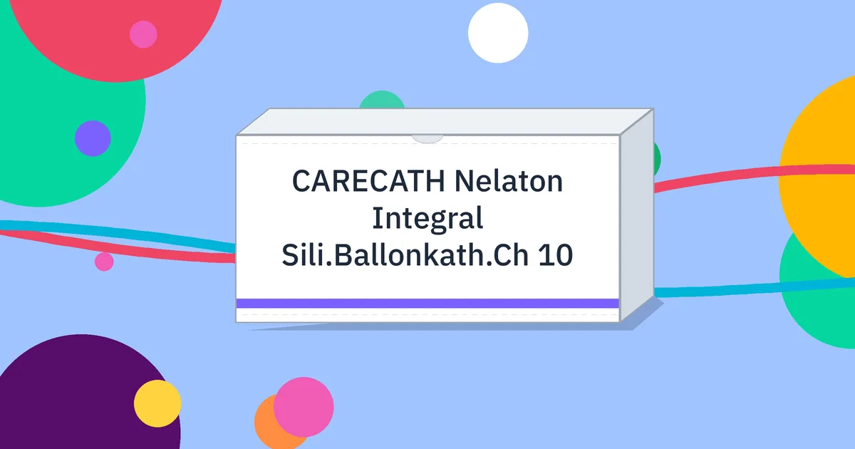 Symbolbild: Packung mit der Aufschrift CARECATH Nelaton Integral Sili.Ballonkath.Ch 10 (PZN 10198026) – Verfügbarkeit und Bezug in Apotheken in Frankfurt am Main