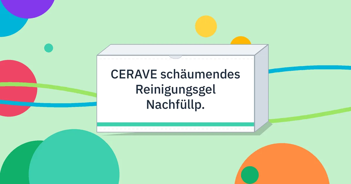 Symbolbild: Packung mit der Aufschrift CERAVE schäumendes Reinigungsgel Nachfüllp. (PZN 19854638) – Verfügbarkeit und Bezug in Apotheken in Frankfurt am Main