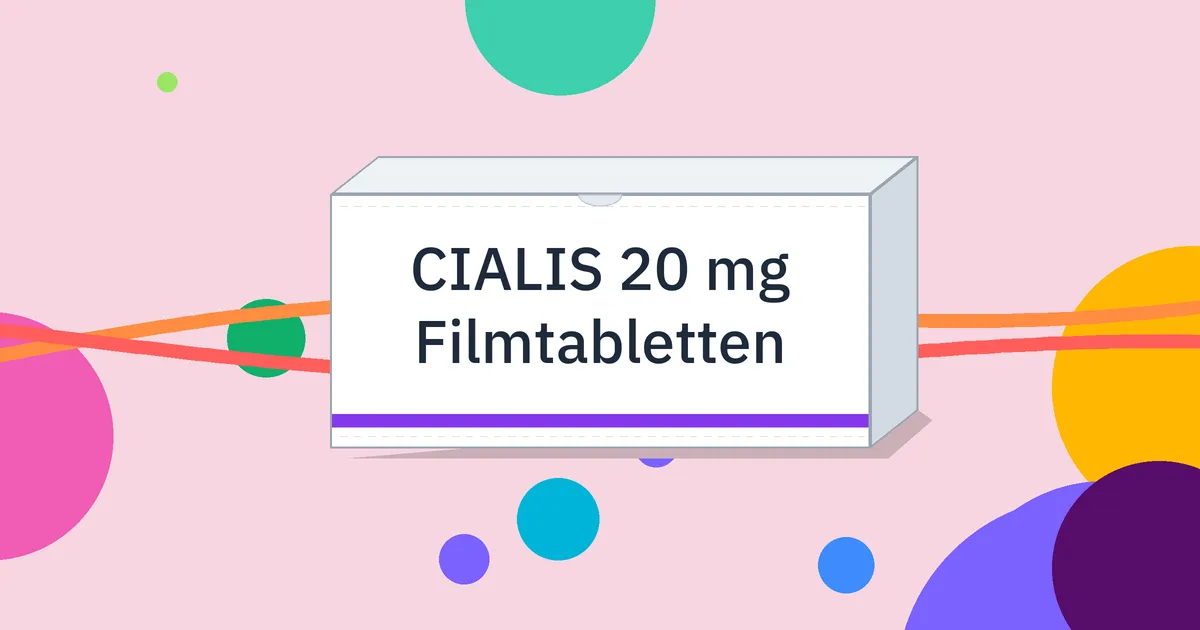 Symbolbild: Packung mit der Aufschrift CIALIS 20 mg Filmtabletten (PZN 12726297) – Verfügbarkeit und Bezug in Apotheken in Frankfurt am Main